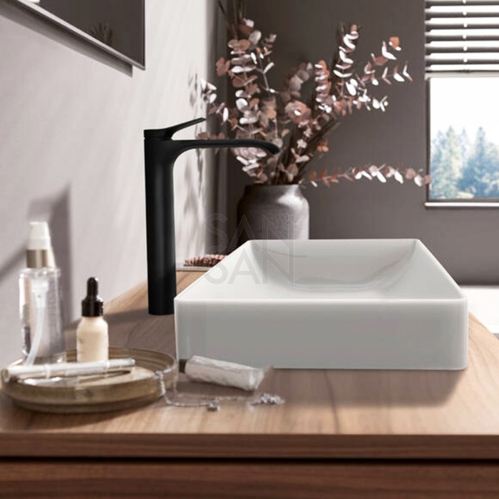 Valamusegisti Hansgrohe Vivenis 250 põhjaklapiga mattmust