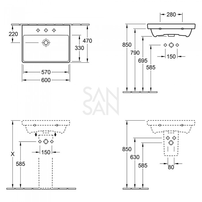 Vannitoavalamu Villeroy & Boch Avento 41586001 - Vannituba